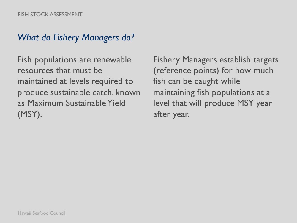 Module 5: Fish Stock Assessment – Hawaii-Seafood.org