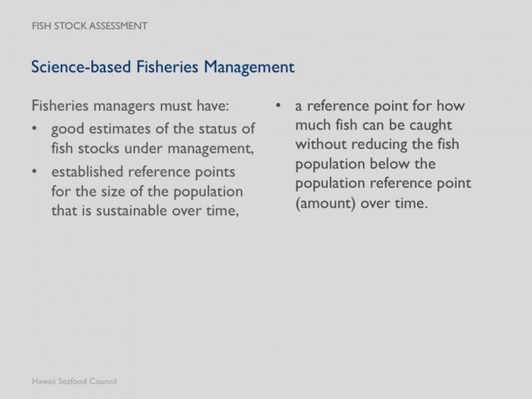 Module 5: Fish Stock Assessment – Hawaii-Seafood.org